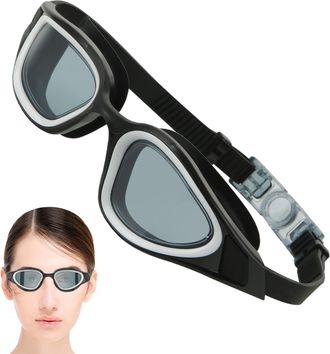 Generic Wasserdichte Schwimmbrille - Leichtes Zubeh&ouml;r mit verstellbaren Nasenpads f&uuml;r Wassertraining, Schwimmbad, Familie und Freunde