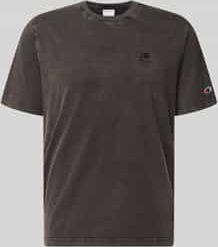 Champion T-Shirt mit Label-Stitching und Rundhalsausschnitt