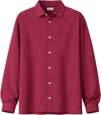 Tintoria Mattei Homme, Chemises, Rouge, Taille: XL Chemise Textur&eacute;e en Coton