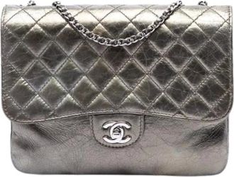 Chanel Sac bandouli&egrave;re vintage doccasion - Femme - Pre-owned - Gris - Taille: ONE Size