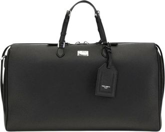 Dolce & Gabbana Sac de voyage en cuir textur&eacute; - Homme - Sacs - Noir - Taille: ONE Size