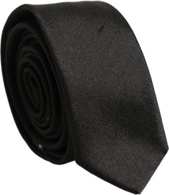 Dolce & Gabbana Silk Textured Necktie - Black