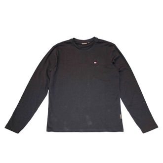 Napapijri Homme, Tops, Bleu, Taille: XL Salis Jersey T-shirt &agrave; Manches Longues