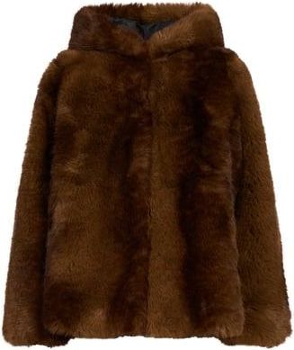 Apparis Manteau fourrure &agrave; capuche