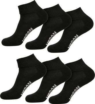 Urban Classics High Sneaker Socks 6-Pack black 35-38