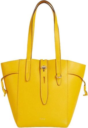 Furla Femme, Sacs, Jaune, Taille: ONE Size Net Medium Logo Tote Bag