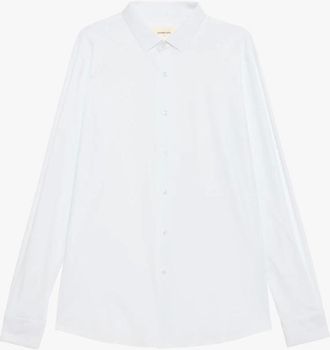 Gianni Lupo Homme, Chemises, Blanc, Taille: L Chemise Gl1002Tb &agrave; petit col