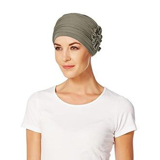 Christine Headwear Lotus Turban Bandeau, Brown Green, Taille Unique aux Femmes