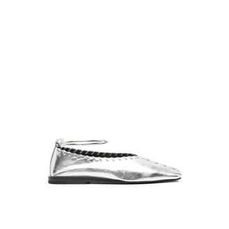 Jil Sander Ring Ballerina - Femme - Chaussures - Gris - Taille: 38 EU