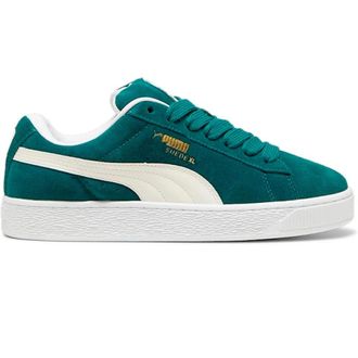Puma Gr&uuml;ne Wildleder-Sneakers mit Lederdetails - - Shoes - Herren - Gr&uuml;n - 47 EU