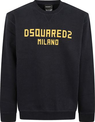 Dsquared2 Homme, Sweatshirts et sweats &agrave; capuche, Bleu, Taille: M Milano Cool Fit Crewneck SweaT-shirt