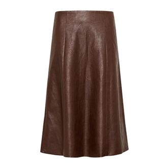 Cream Femme, Jupes, Brun, Taille: 40 FR Jupe Paloma - Similicuir - Marron