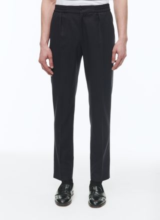 Fursac Pantalon &eacute;lastiqu&eacute; en flanelle de laine - Taille XL - Homme