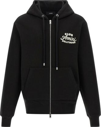 Amiri Homme, Sweatshirts et sweats &agrave; capuche, Noir, Taille: M Club Zip Sweat &agrave; capuche
