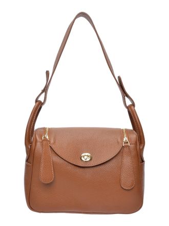 Luisa Vannini Braun Rindsledertasche