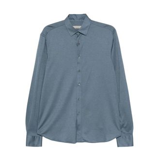Canali Sporthemd - - Shirts - Herren - Blau - M