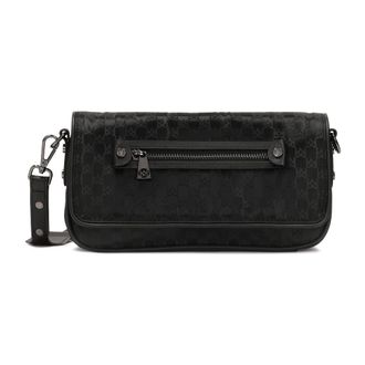 Kazar Kleine Textil-Posttasche mit Monogrammen - - Bags - Damen - Schwarzk - ONE SIZE