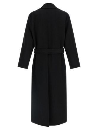 Tom Ford Mens Black Virgin Wool Coat Clothing