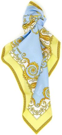 Versace Femme, Accessoires, Multicolore, Taille: ONE Size Barocco Silk Twill Scarf