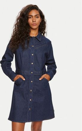 Wrangler Jeanskleid 112356504 Dunkelblau Slim Fit