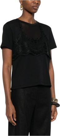 Twinset Femme, Tops, Noir, Taille: 42 FR T-Chemises et Polos