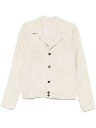 Eleventy veste en daim - Tons neutres