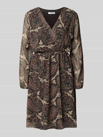Zabaione Knielanges Kleid mit V-Ausschnitt Modell Th44ea