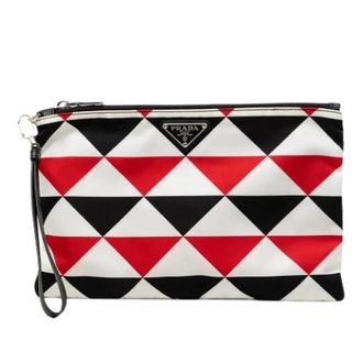 Prada Pre-owned Nylon Clutch - - Pre-owned - Damen - Mehrfarbig - ONE SIZE