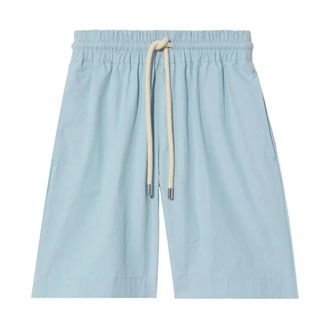 Proenza Schouler L&auml;ssige Baumwoll-Leinen-Shorts - - Shorts - Damen - Blau - L