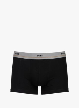 HUGO BOSS Lot de 5 boxers unis en coton m&eacute;lang&eacute;