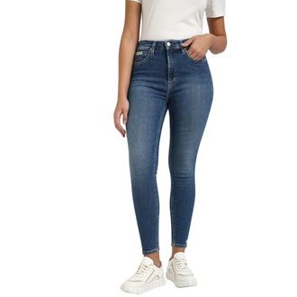 Calvin Klein Jean Femme High Rise Ankle Skinny Fit, Bleu (Denim Medium), 28W
