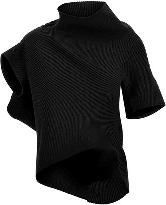 Issey Miyake Top - Schwarz