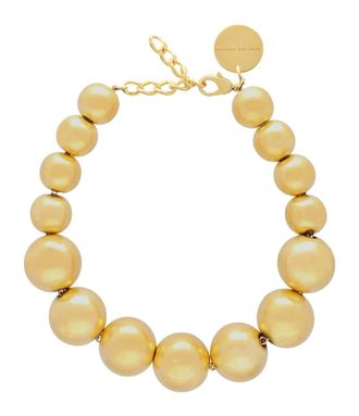 Vanessa Baroni Collier Beads Gold Vintage