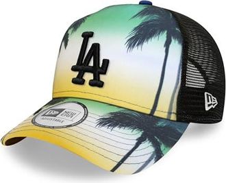 New Era Los Angeles Dodgers MLB Cap Trucker Cap verstellbar Basecap Kappe Snapback Summer City grün