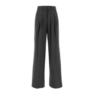 Pantaloni Torino Frankie Wide Pantalons - Femme - Pantalons - Gris - Taille: 42 FR