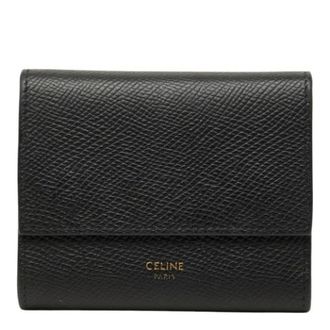 Celine Portefeuille Pre-owned (tri-fold) - Femme - Pre-owned - Noir - Taille: ONE Size
