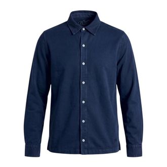 Bl'ker Carbon Brushed Suffolk Hemd - - Shirts - Herren - Blau - M
