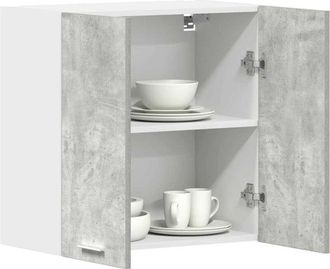vidaXL Armoire murale cuisine gris b&eacute;ton 60x31x60 cm bois ding&eacute;nierie Vidaxl