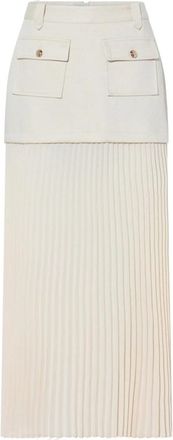 Bruuns Bazaar Femme, Jupes, Beige, Taille: 36 FR CalcareaBBShennia Skirt