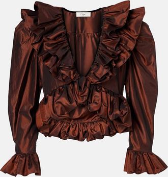 Chlo&eacute; Chlo&eacute; Cropped-Top aus Seide