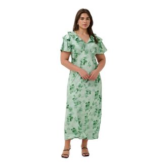 Kaffe Curve Kleider - - Dresses - Damen - Gr&uuml;n - 6XL