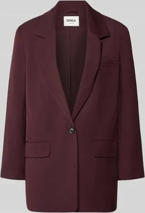 Only Regular Fit Longblazer mit 1-Knopf-Verschluss
