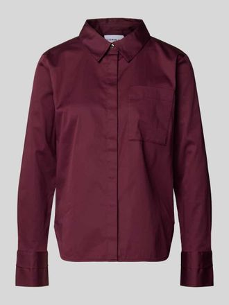 Comma Regular Fit Hemdbluse mit Brusttasche Modell September