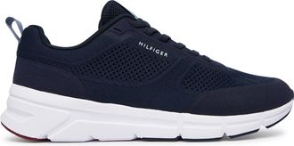 Tommy Hilfiger Sneakers Tommy Hilfiger Light Knitted Hilfiger Runner FM0FM06010 Dunkelblau