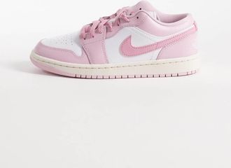 Nike Jordan Nike - Air Jordan 1 Low - Sneaker in Rosa und Wei&szlig;