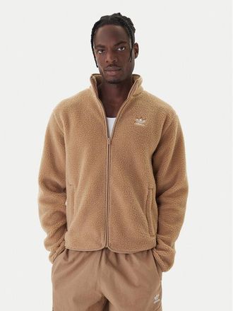 adidas Fleecejacke Trefoil Essentials Teddy JW3530 Beige Loose Fit