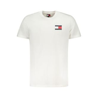 Tommy Hilfiger Wei&szlig;es Baumwoll-Herren-T-Shirt
