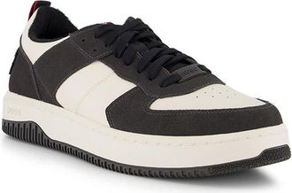 HUGO BOSS Herren Sneaker grau Glattleder