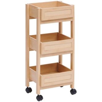 5five Simply Smart 5five Simply Smart - Servierwagen cane 3 ebenen aus hellem holz - 5five
