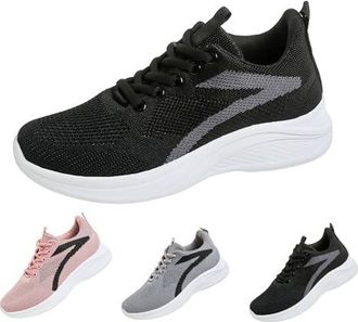 Generic Baskets larges pour femme, l&eacute;g&egrave;res et respirantes en maille pour la course, le sport, lext&eacute;rieur, antid&eacute;rapantes, d&eacute;contract&eacute;es, &agrave; lacets, pour la gym